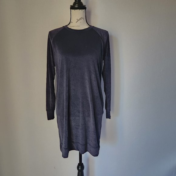 James Perse | Dresses | James Perse Japanese Velvet Sweat Dress Long ...